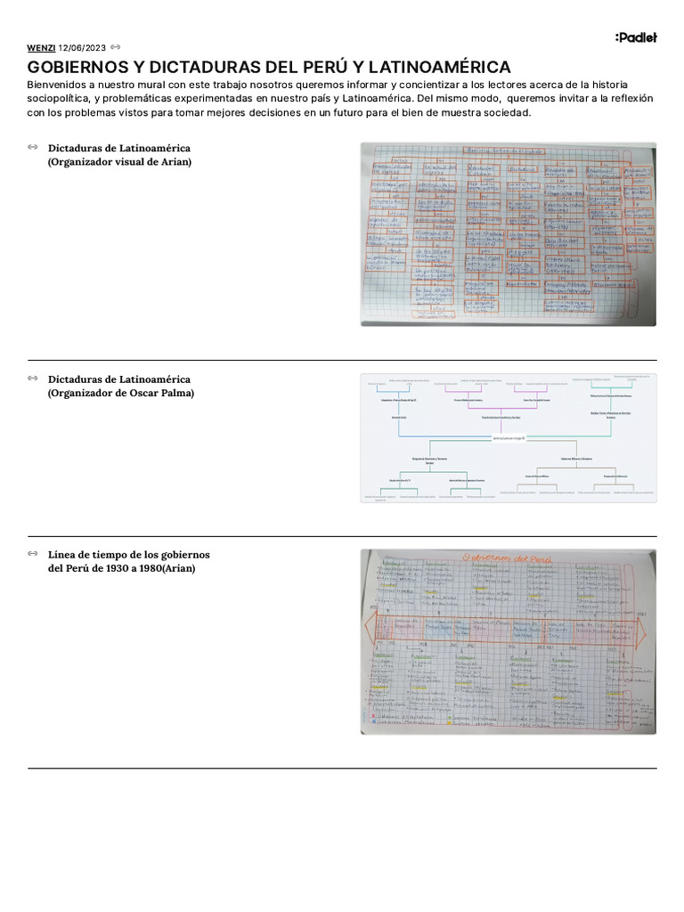 Gobiernos y Dictaduras Del Perú y Latinoamérica | PDF | Democracia ...
