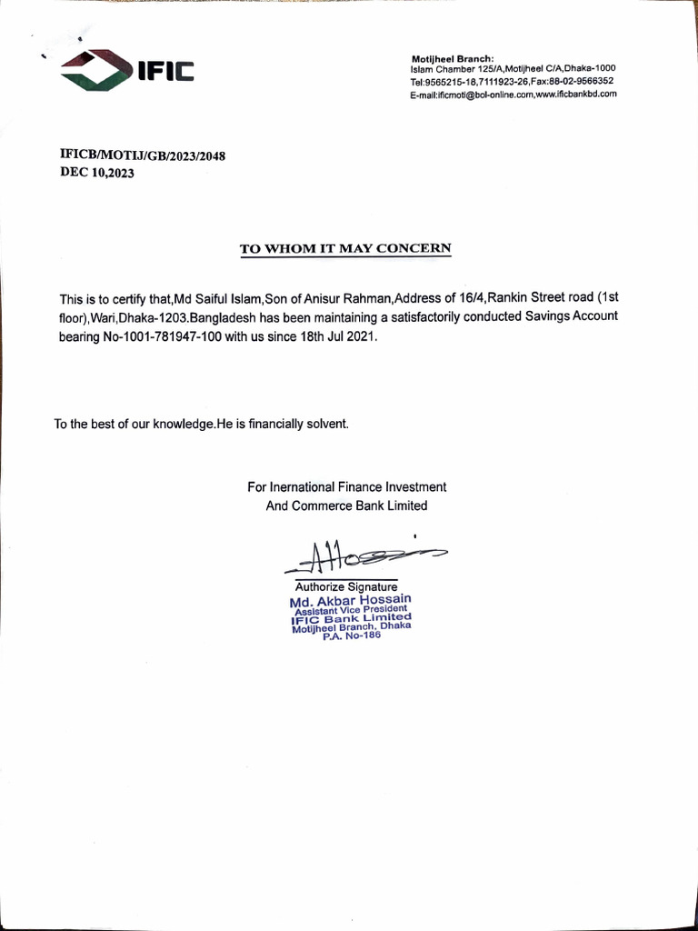 Ific Bank Statement | PDF | Banks | Automated Teller Machine