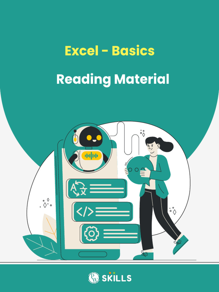 Excel - Basics Reading Material | PDF | Microsoft Excel | Pie Chart