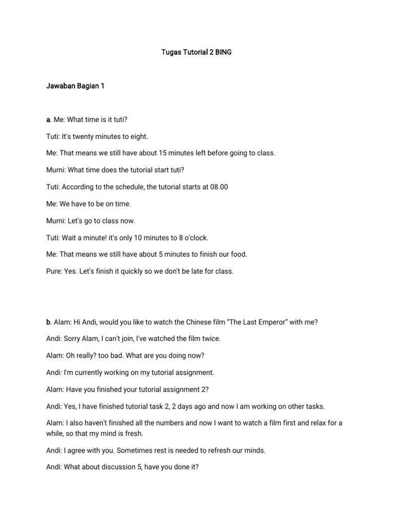 Tugas 2 BIng Tutorial-WPS Office | PDF | Foods | Cuisine