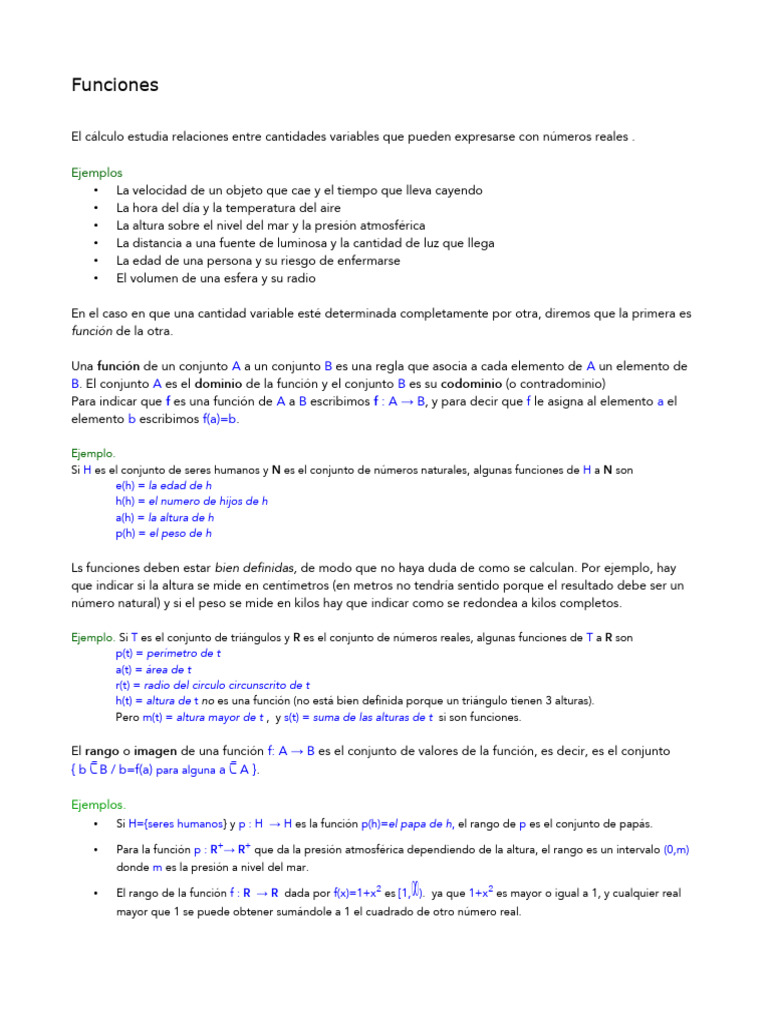 2 Funciones | PDF | Función (Matemáticas) | Lógica matemática