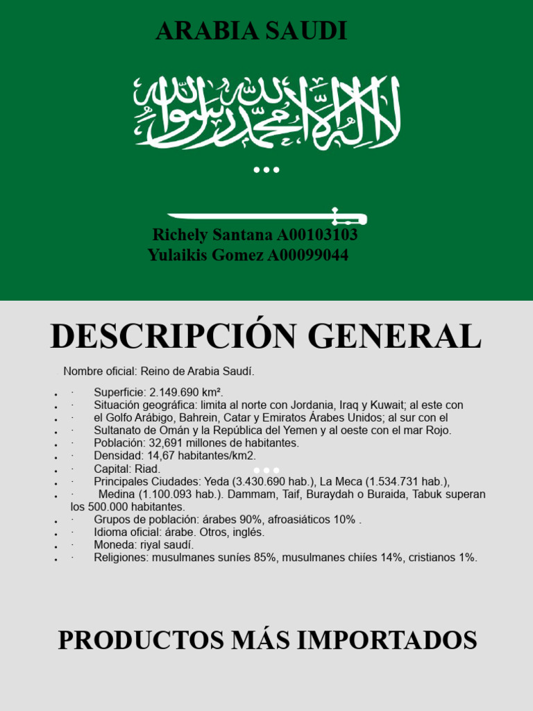 Trabajo Final Arabia Saudi | PDF | Península Arabica | Arabia Saudita