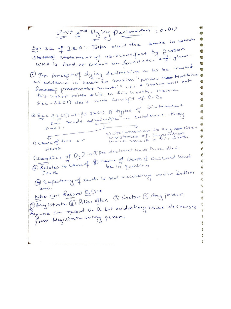 Dying declaration (Prashant) | PDF | Evidence (Law) | Witness