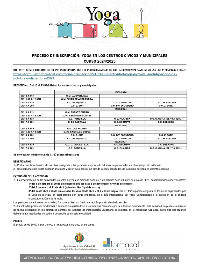 Cartel Centros - 1er Periodo 2024 - 2025 | PDF