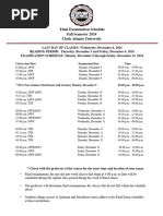 EC120OC - ONLINE FINAL EXAM SCHEDULE F2024 | PDF