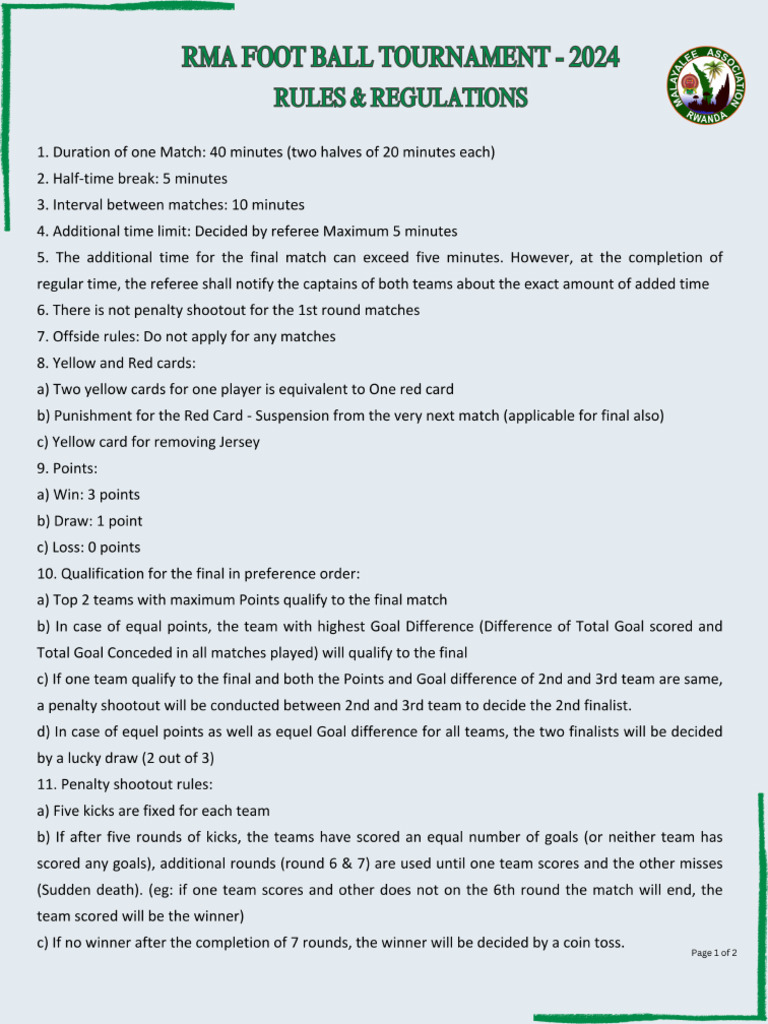 Rules & Regulations-r1 | PDF