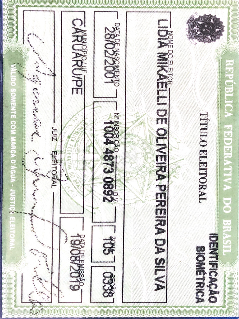 Título de Eleitor | PDF