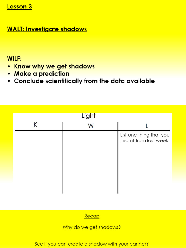 Light-Lesson-Three.pptx (1) | PDF | Shadow | Light