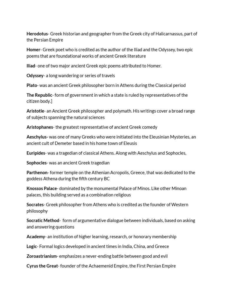 2.1 Greece and Roman Vocab | PDF | Roman Republic | Ancient Greece