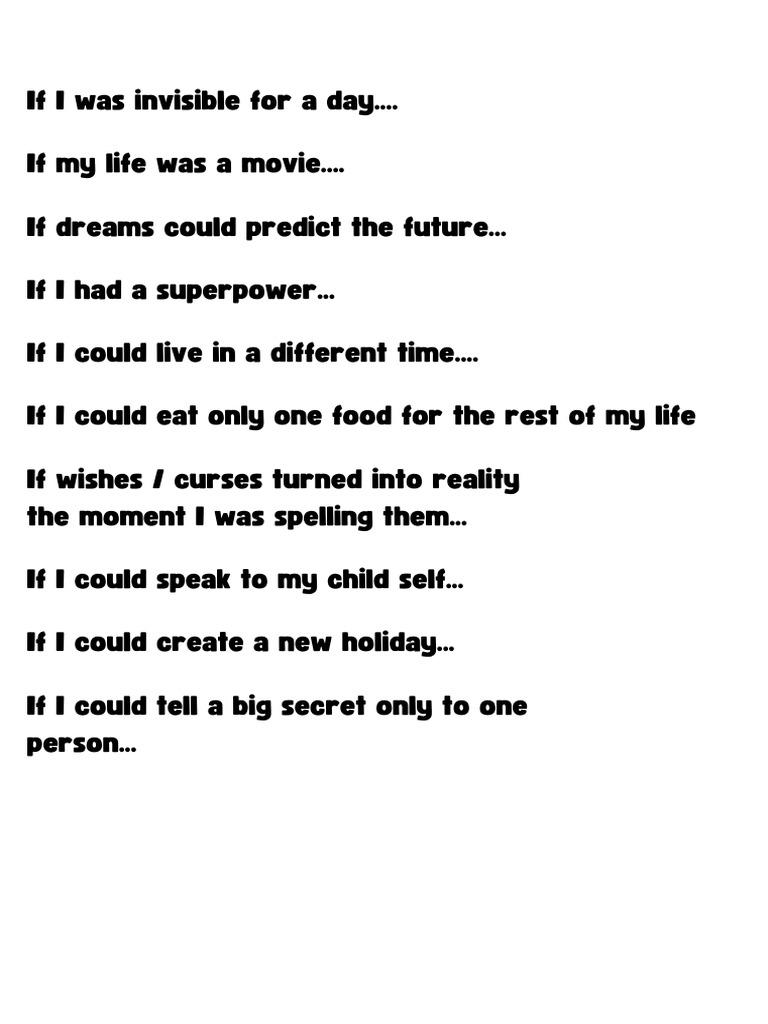 If I Was Invisible for a Day.... | PDF