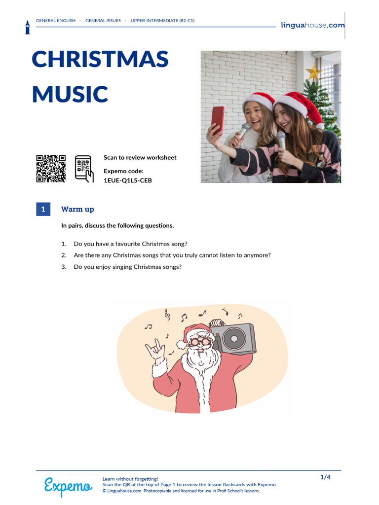 Christmas Music British English Student | PDF | Christmas Music