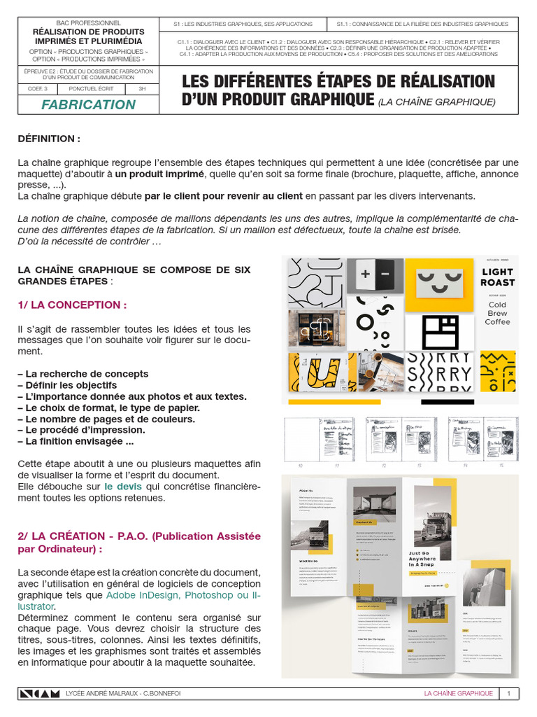 CHAINE GRAPHIQUE | PDF | Impression | Graphisme