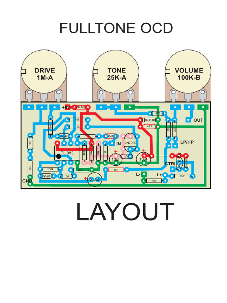 Circuit Layout for Fulltone OCD | PDF