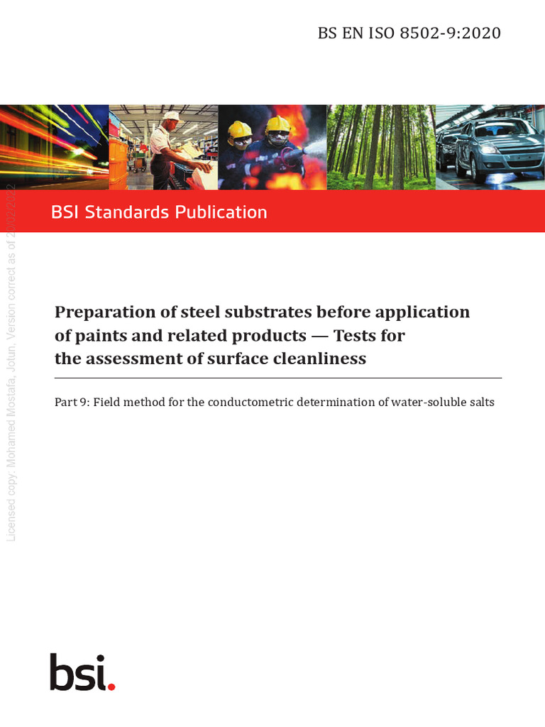 BS EN ISO 8502-9-2020 | PDF