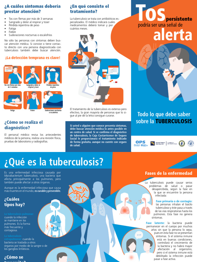 Triptico Tuberculosis Albergues | PDF | Tuberculosis | Enfermedades y ...