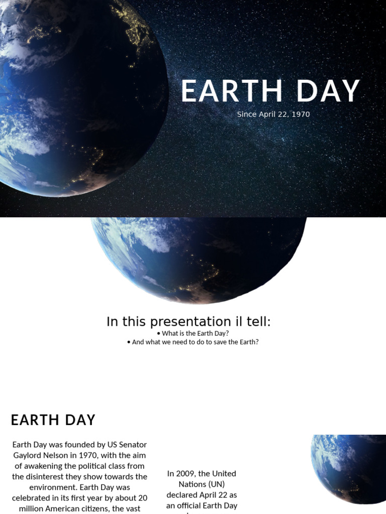 Earth Day: History and Importance | PDF