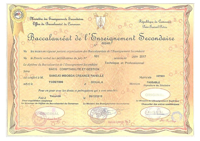 diplome du Bac | PDF