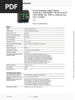 Product Data Sheet: Easypact CVS - CVS630F ETS 2.3 Circuit Breaker ...