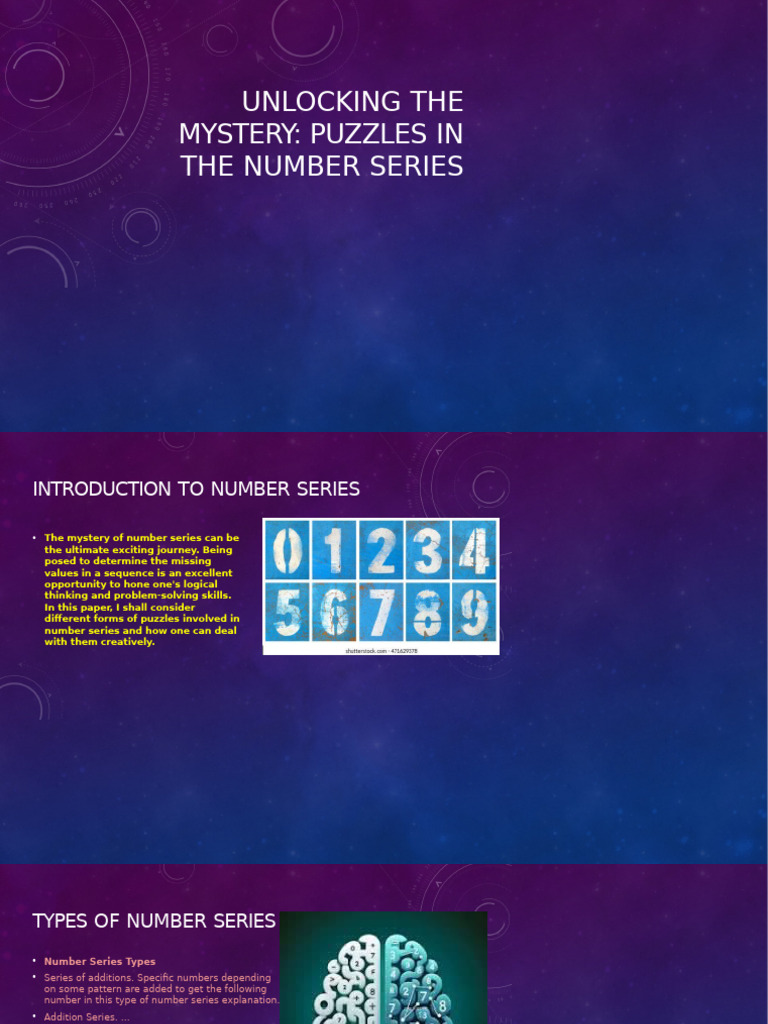 Number Series Puzzles Explained | PDF