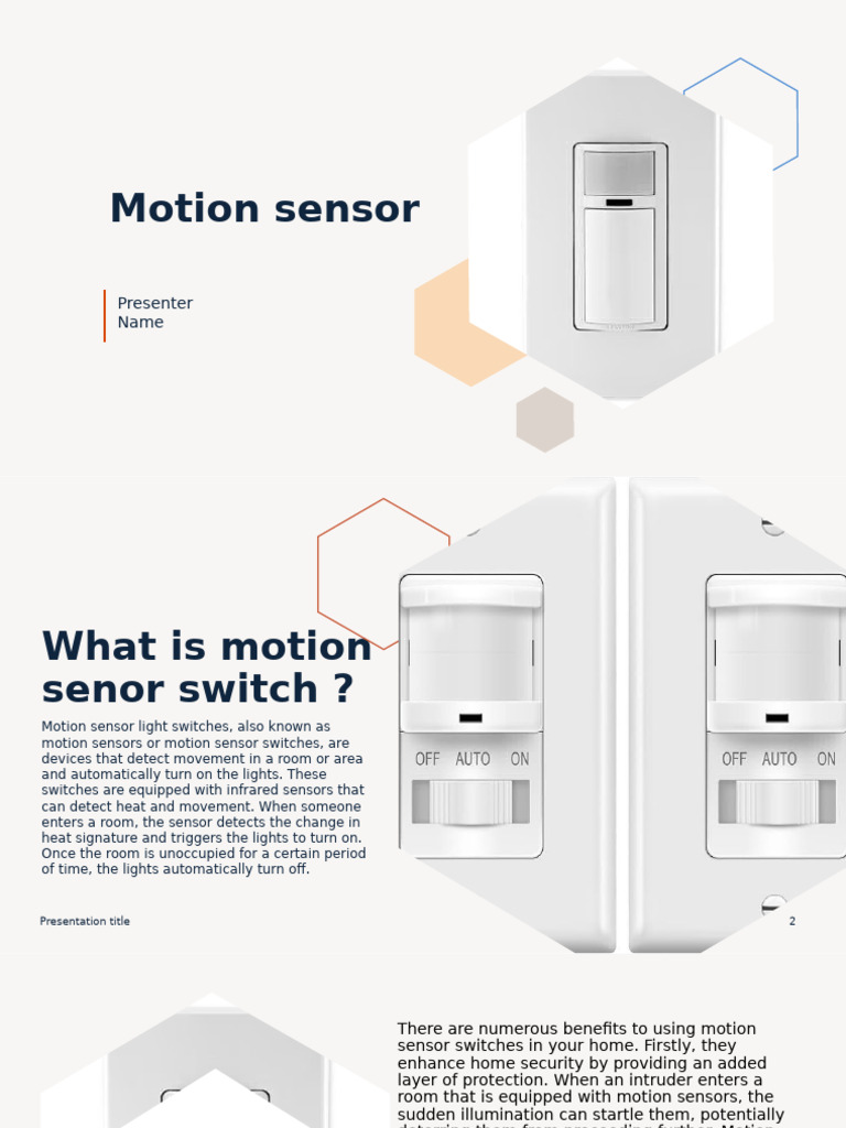 Motion sensor | PDF | Lighting | Light