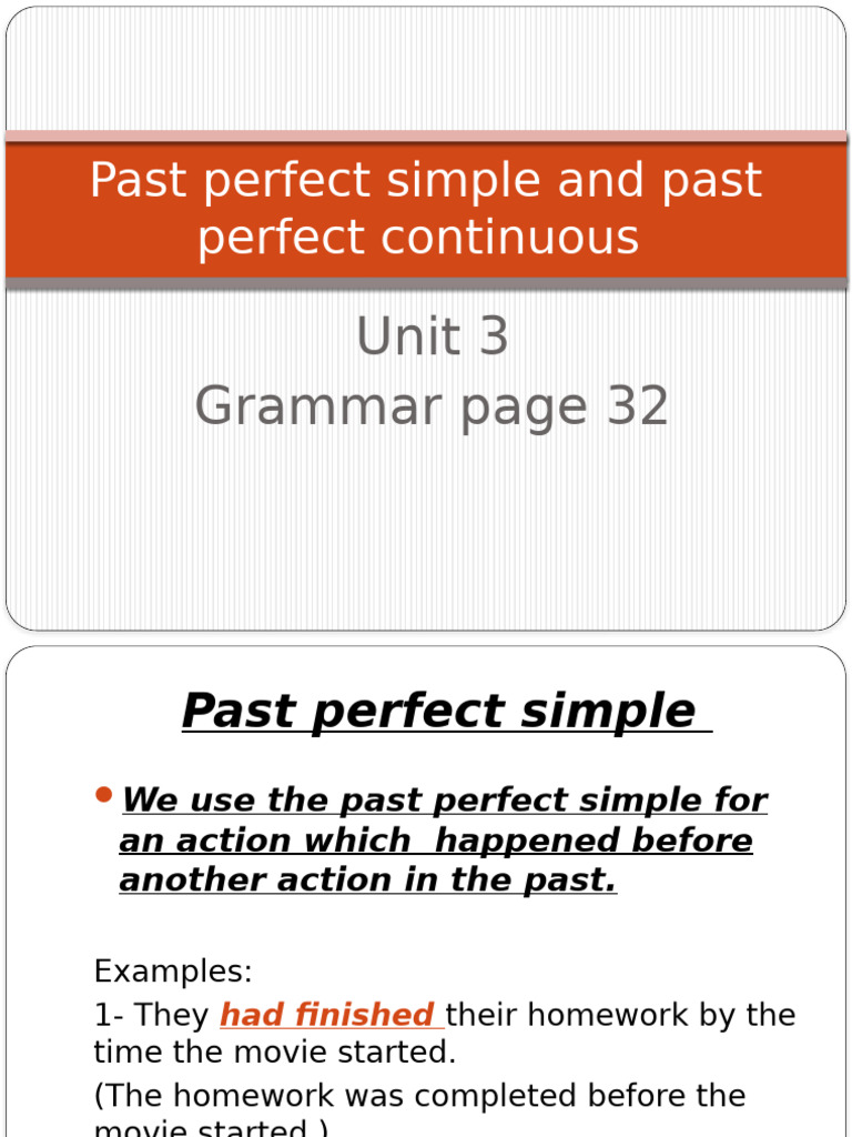 Past Perfect Simple and Past Perfect Continuous 8th Grade | PDF | Linguistics | Grammar