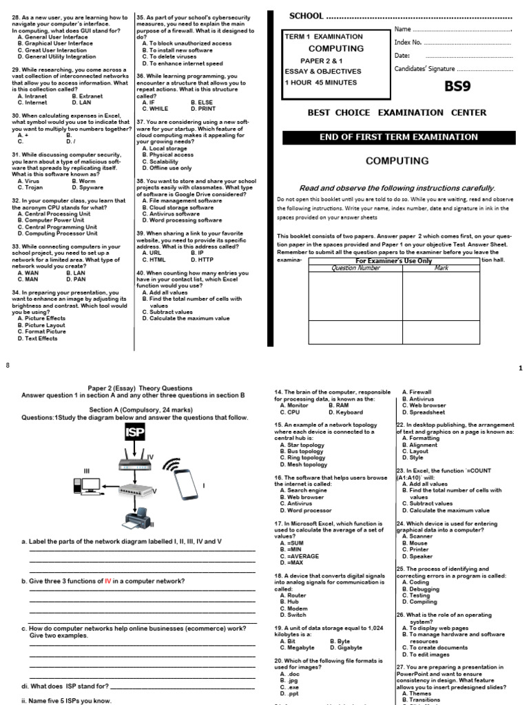 Jhs Term 1 Computing | PDF | Computer Data Storage | Computer Hardware