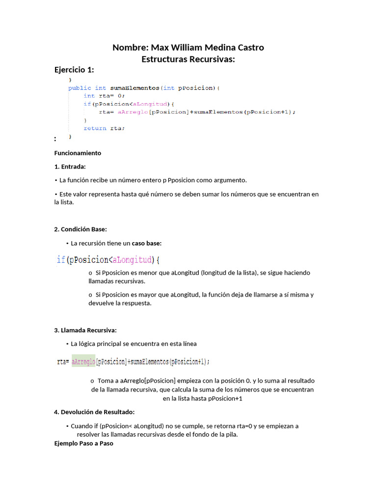 Estructuras Recursivas-William-Terminado | PDF | Lógica matemática | Programación de computadoras