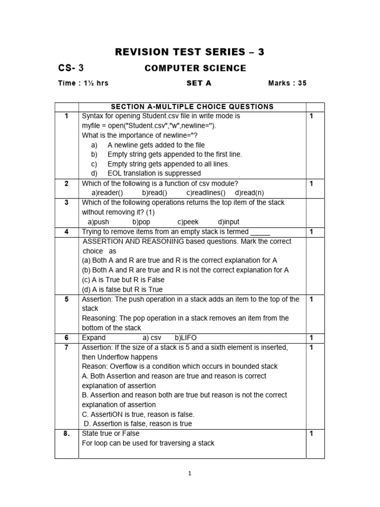 CS-3A | PDF | Comma Separated Values | Computer Programming