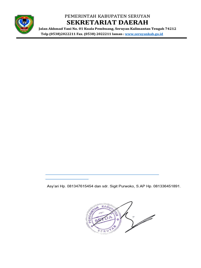 Surat Edaran Penggunaan Tata Naskah Dinas | PDF