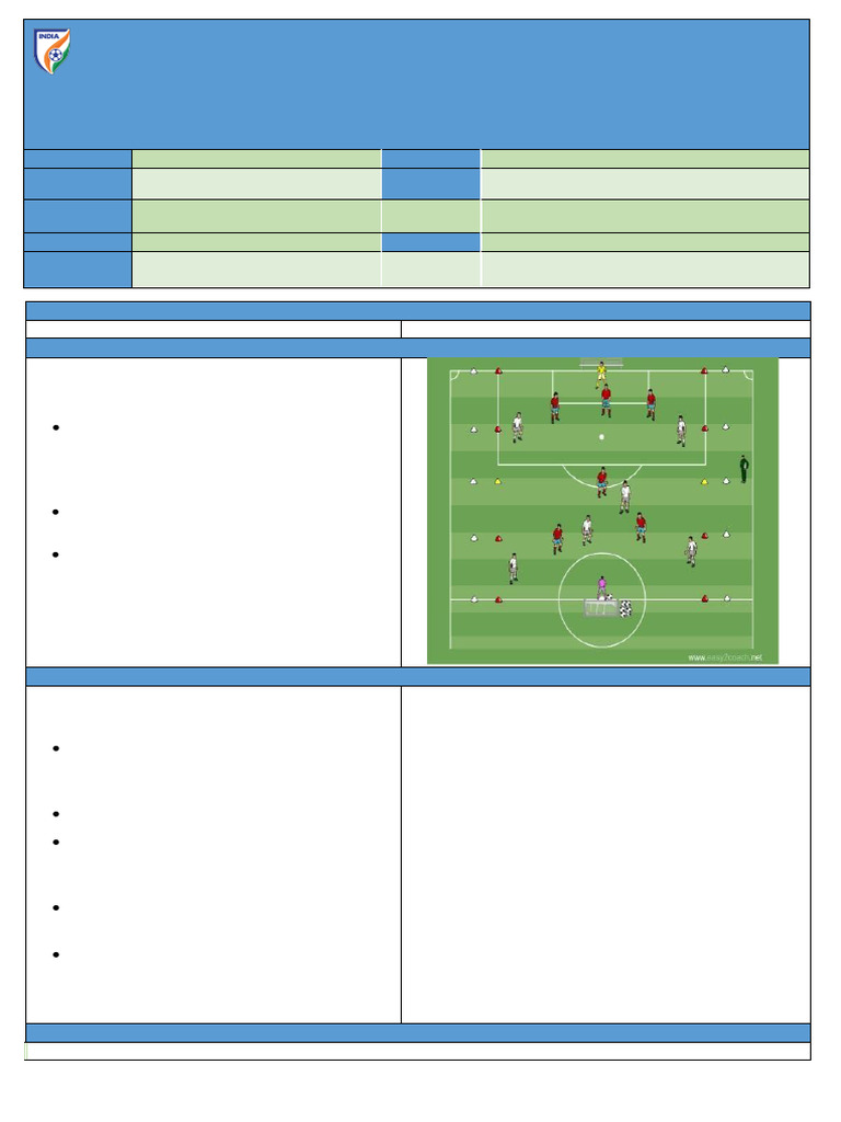 7v7 Soccer Session Plan: Defending & Heading | PDF
