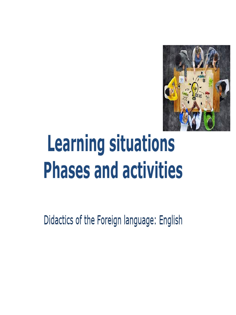 Learning situations | PDF | Learning | Metacognition