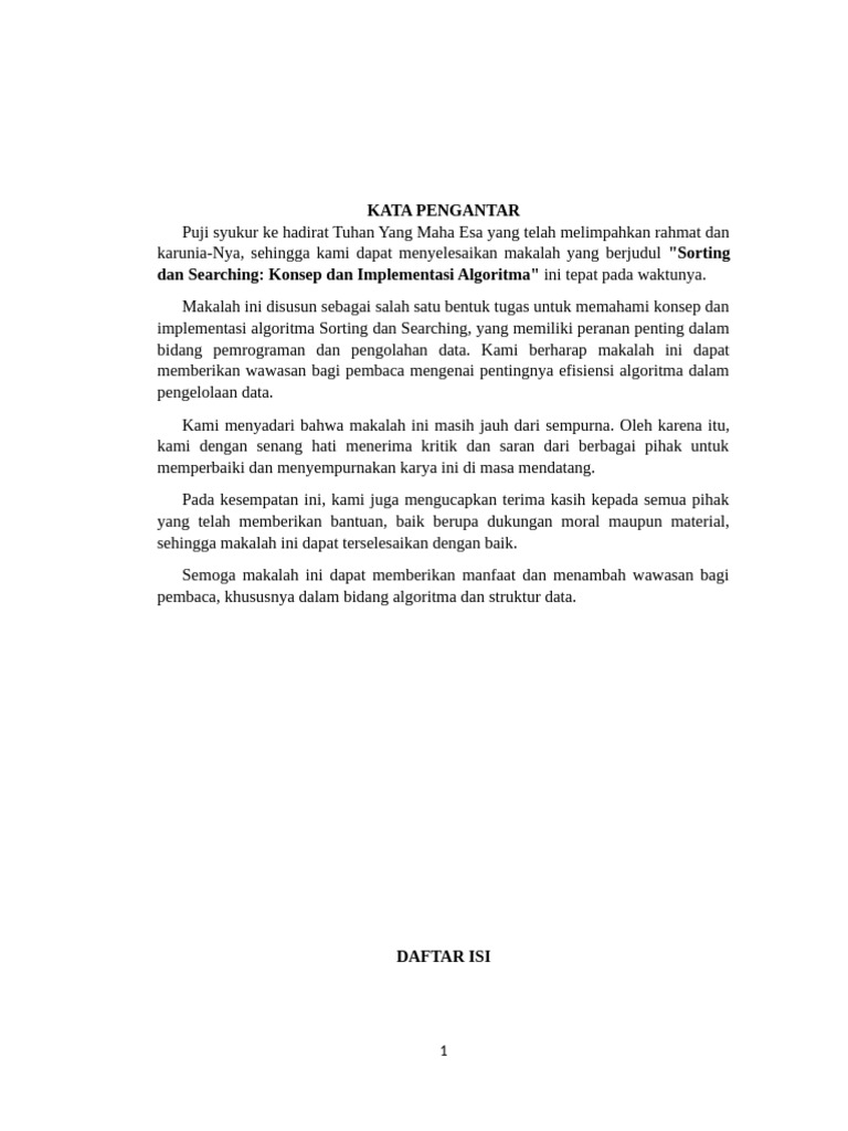 Makalah Searching Dan Sorting | PDF