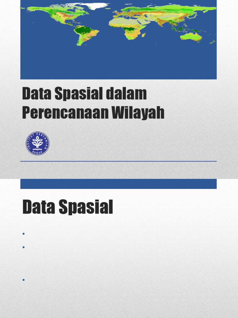 02 Data Spasial Dalam Perencanaan Wilayah | PDF