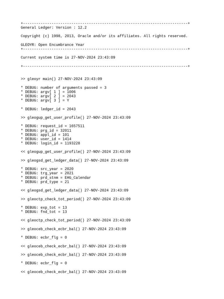 Open Encumbrance Year 271124 | PDF | Computing | Data Management