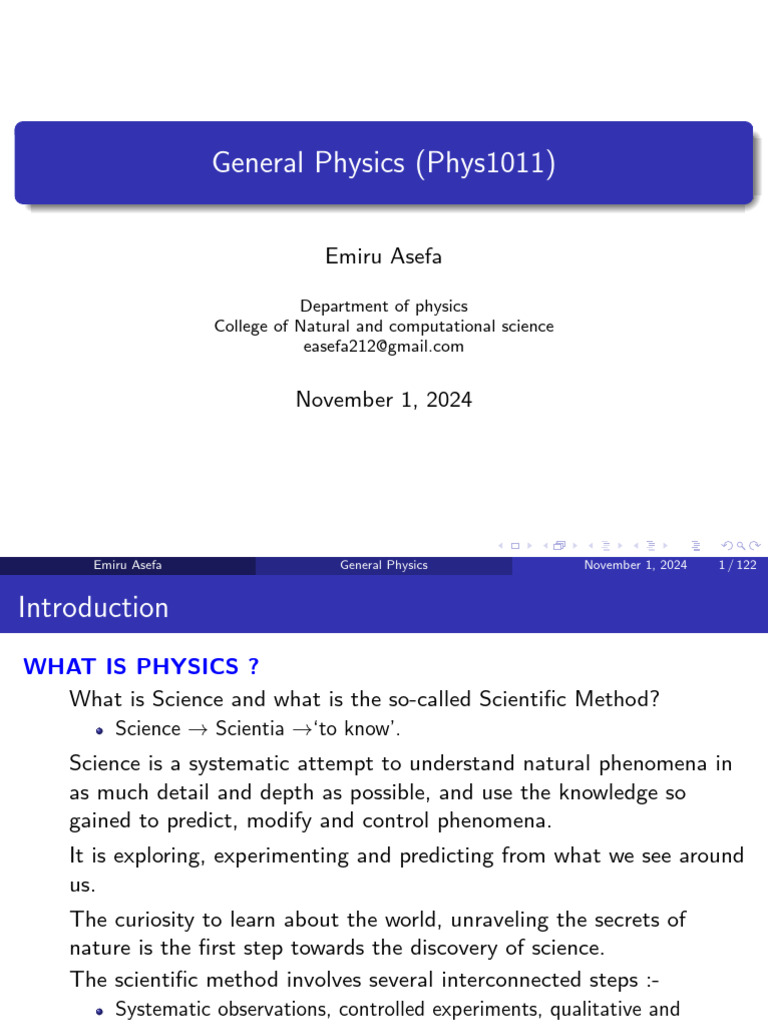 General Physics Course Slide-2 | PDF | Significant Figures | Euclidean ...