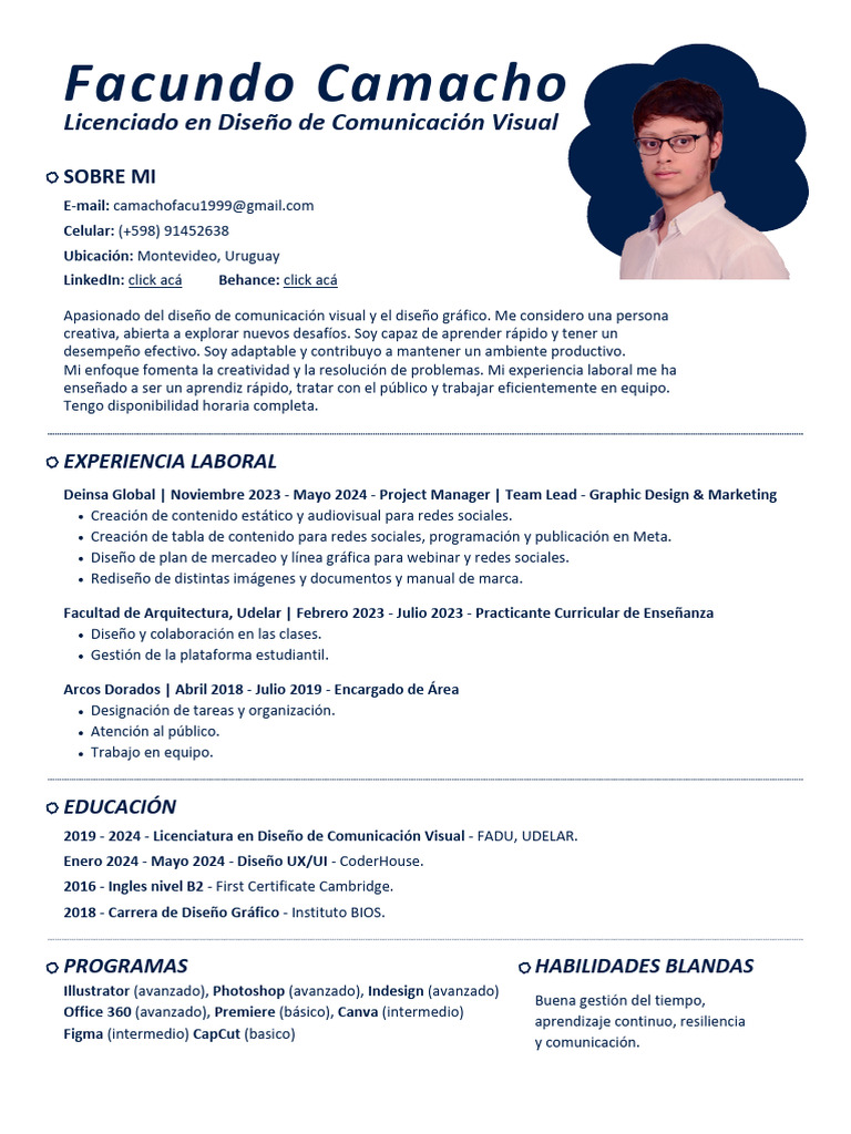 Facundo Camacho CV | PDF