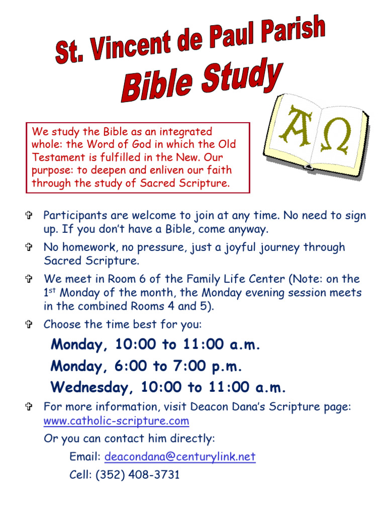 202406-Bible Study Flyer | PDF