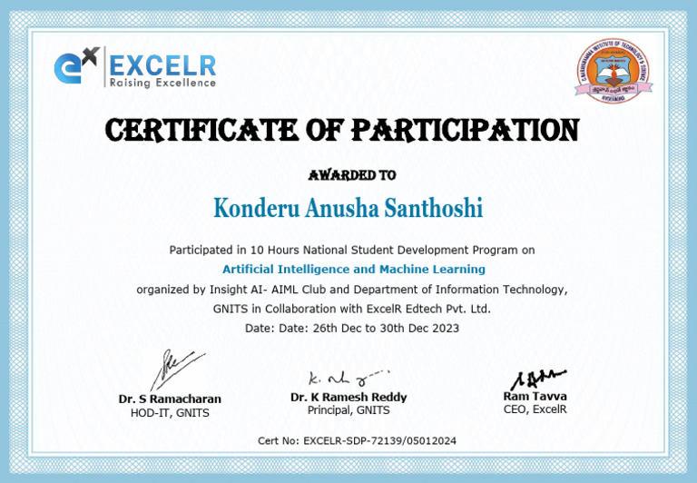EXCELR-EDL-72139-Konderu Anusha Santhoshi | PDF