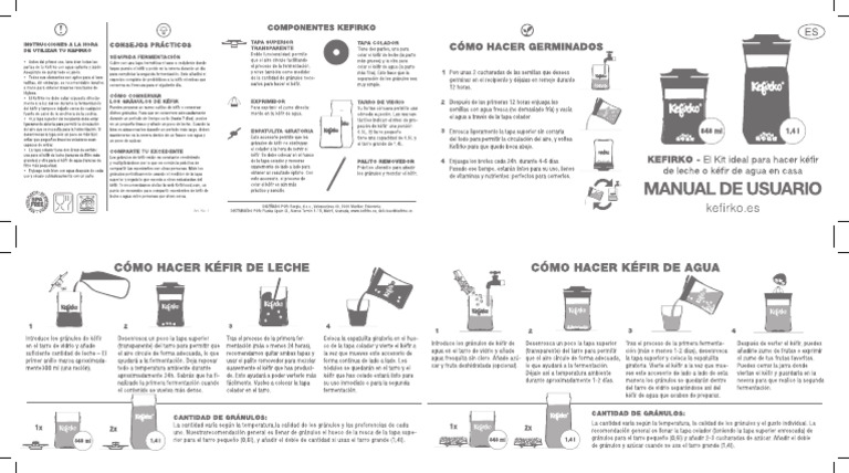 Spanish Kefir Maker User Manual | PDF