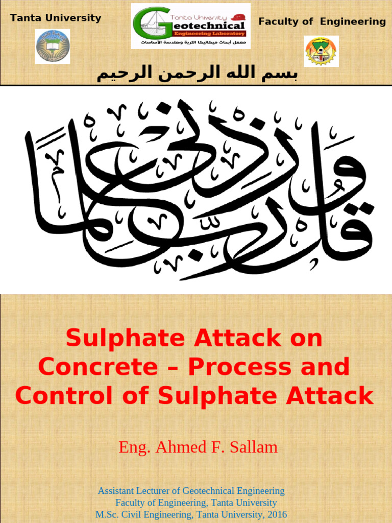 Controlling of Sulphate Attack | PDF | Concrete | Cement