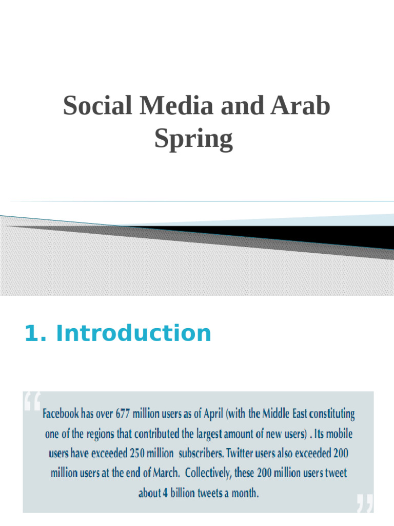 Social Media Impact on Arab Spring 2011 | PDF | Arab Spring | Social Media