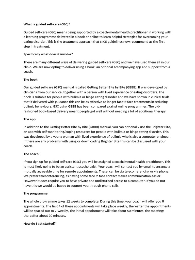 Patient FAQ sheet | PDF | Bulimia Nervosa | Eating Disorder