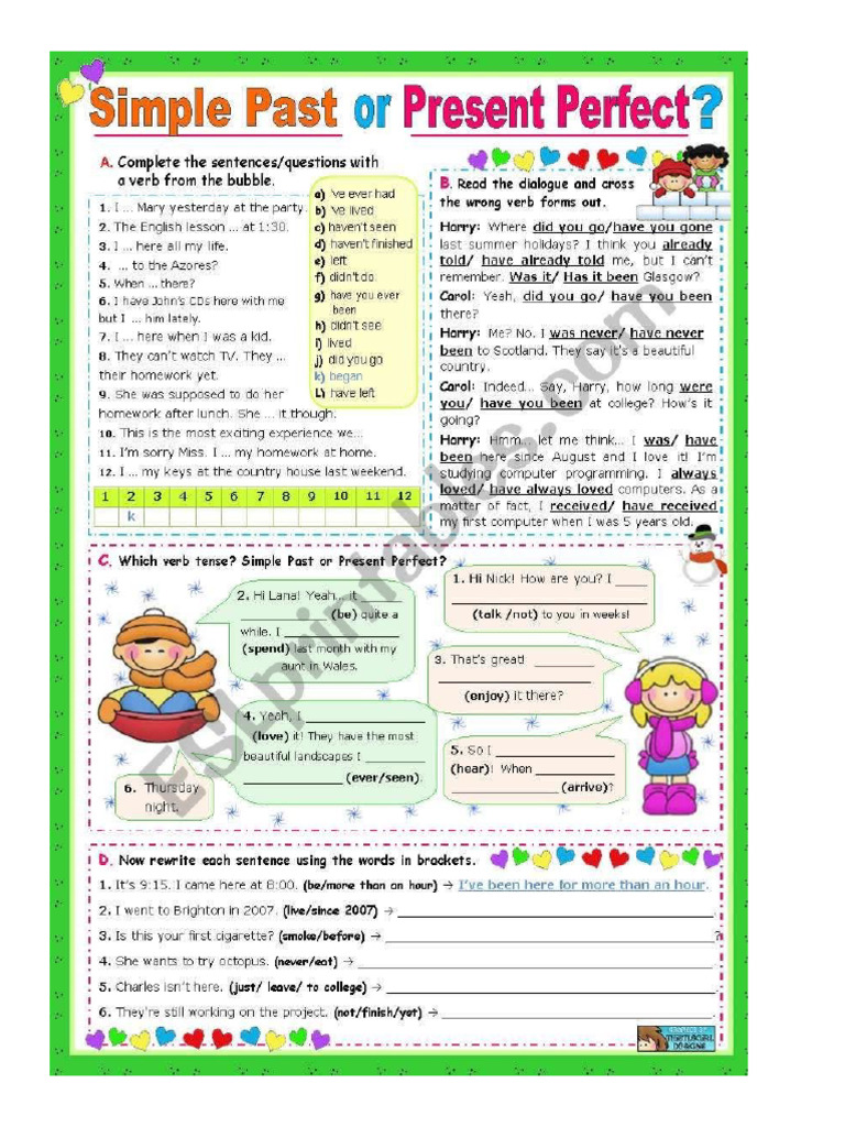 PAST Vs PRESENT PERFECT | PDF