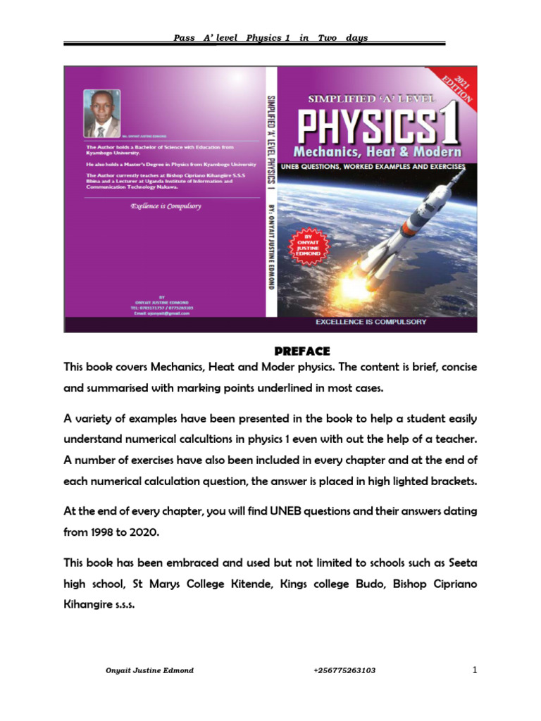 Alevel Physics 1 2021 OCT - Final | PDF | Acceleration | Force