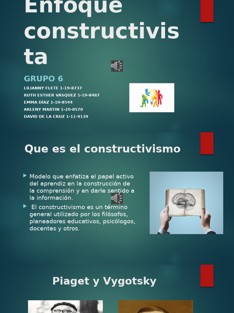 Enfoque Constructivista | PDF | Constructivismo (filosofía de la ...