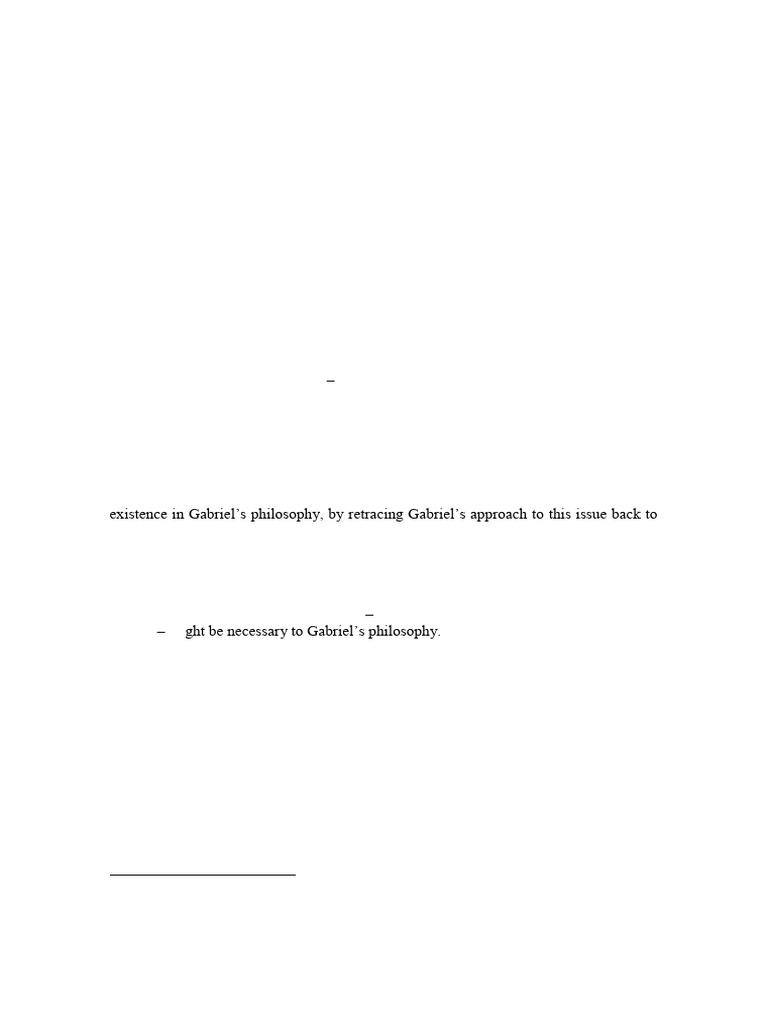 Determinação e Existência em Kant e Gabriel | PDF | Conhecimento ...