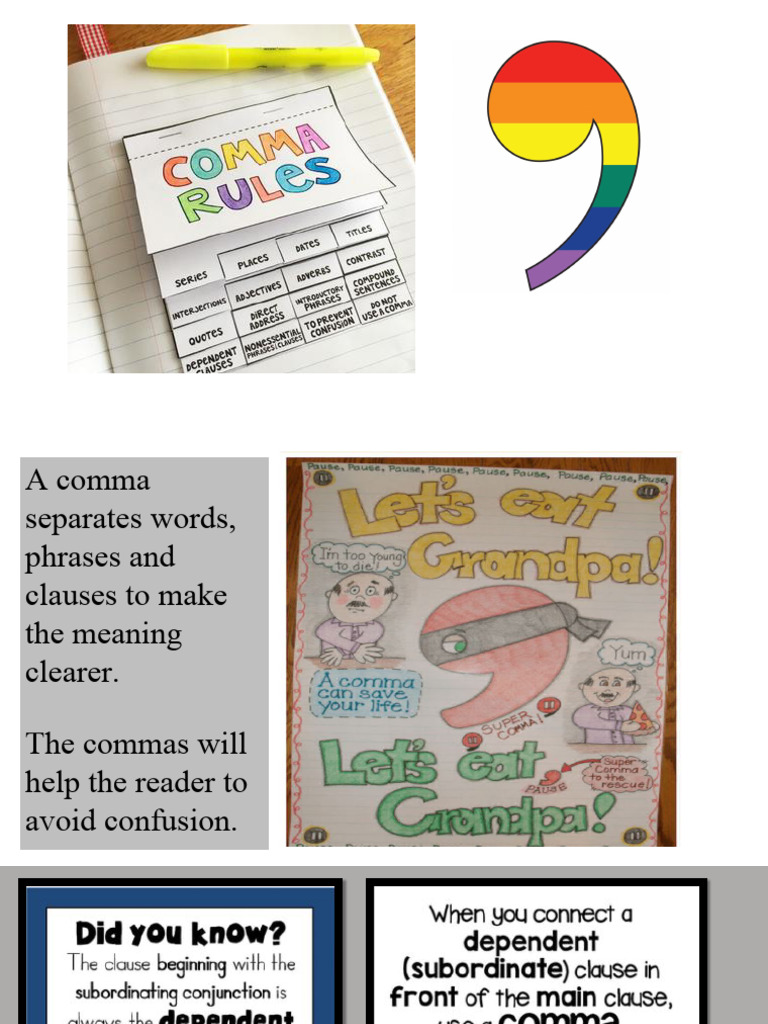 Commas Rules | PDF