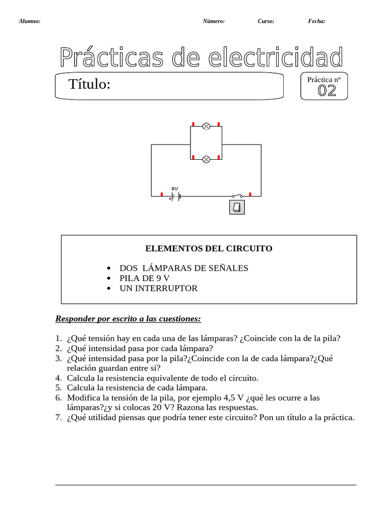 ELE02 Circuito en Paralelo | PDF