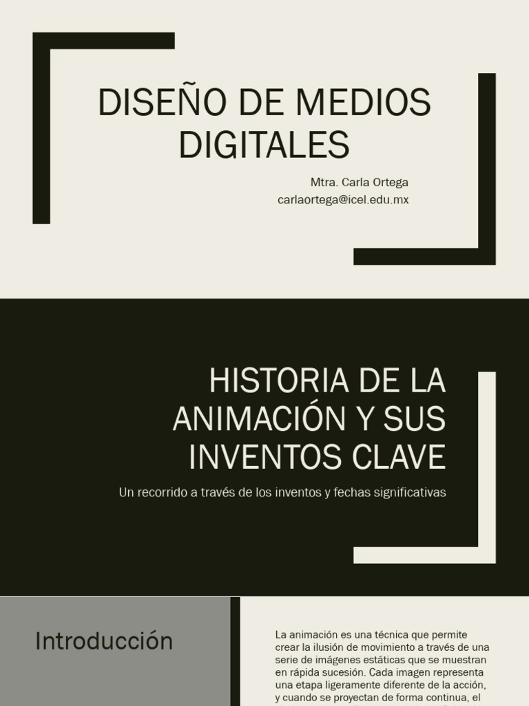 1. Intro - Diseño de Medios Digitales | PDF | Animación