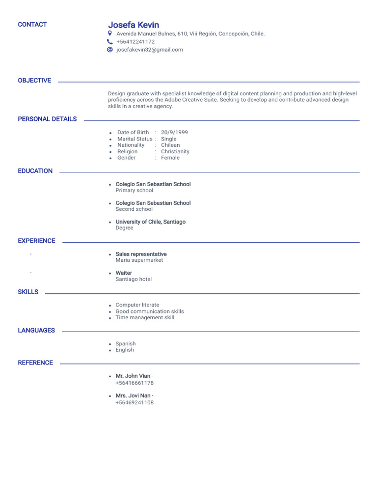 Aspiring Designer's Profile | PDF